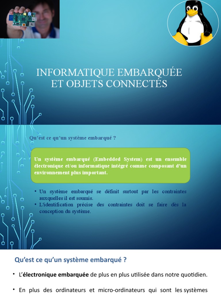 Informatique Embarquée Et Objets Connectés | PDF | Linux | Système d ... Informatique Embarquée Et Objets Connectés | PDF | Linux | Système d ...