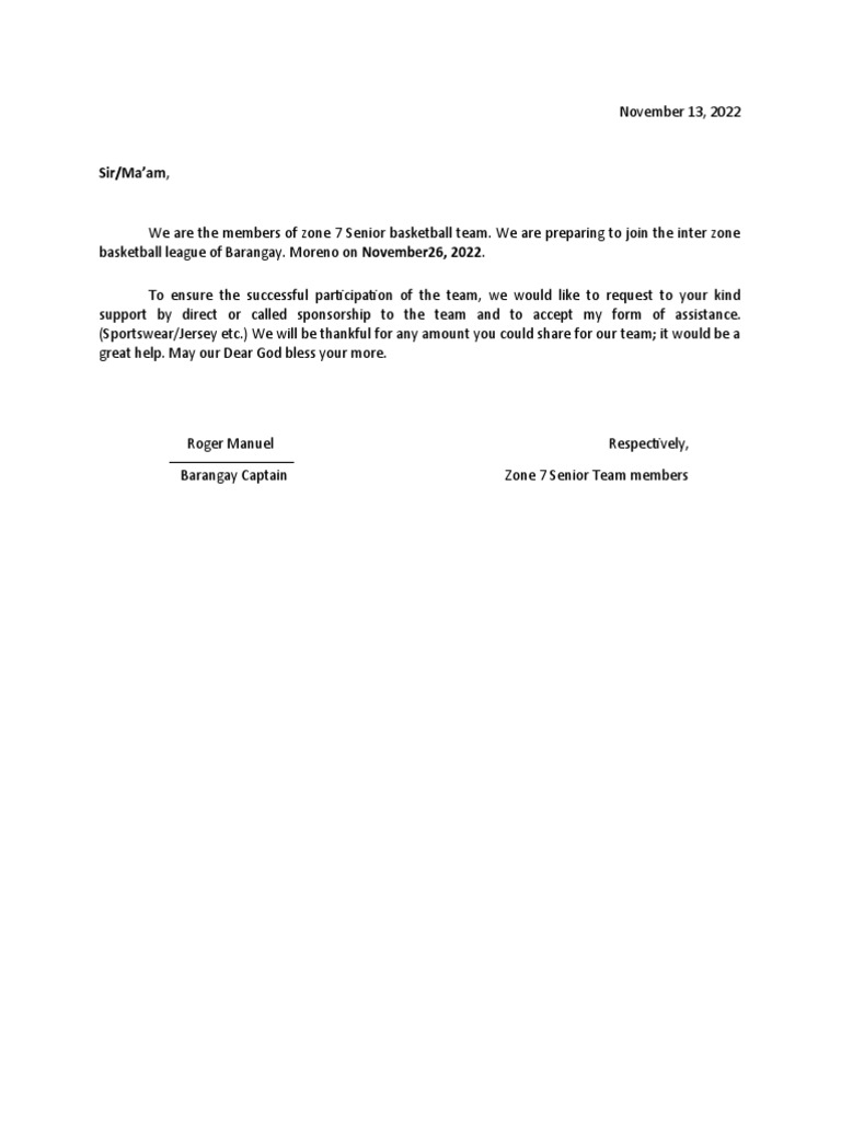 Solicit Letter | PDF