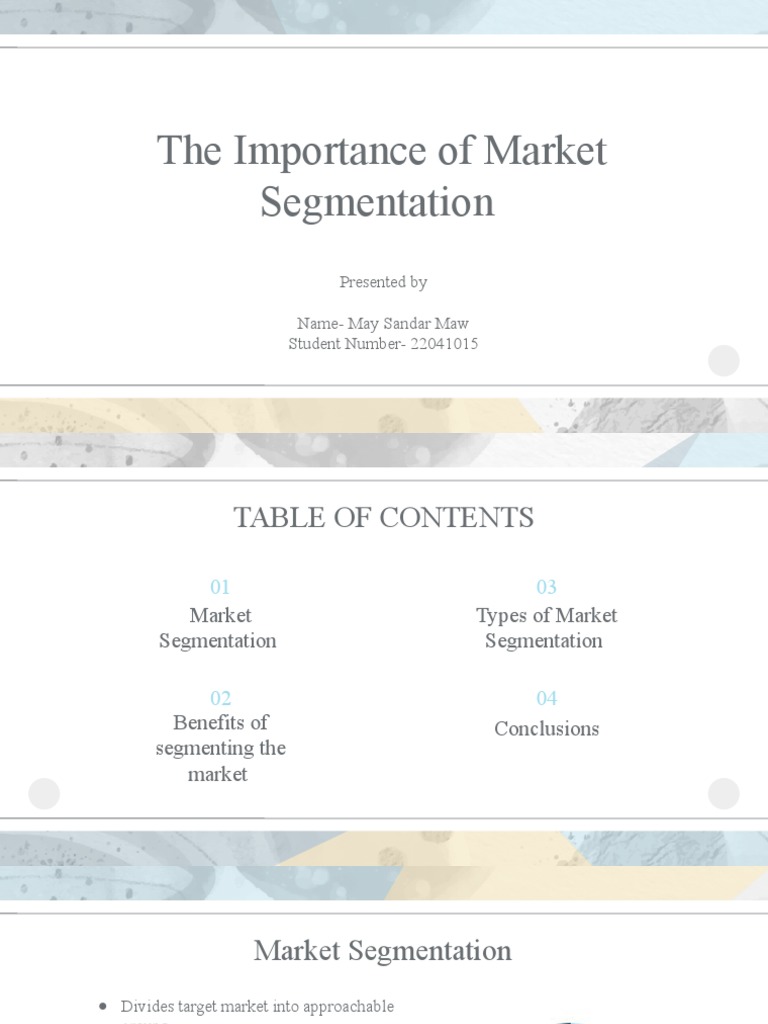 May Sandar Maw | Download Free PDF | Market Segmentation | Economies