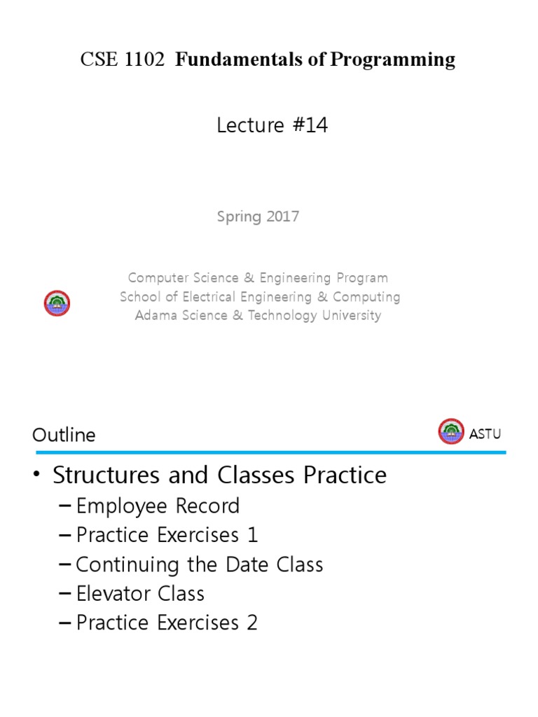 C Lecture 14 Download Free Pdf Constructor Object Oriented Programming Programming