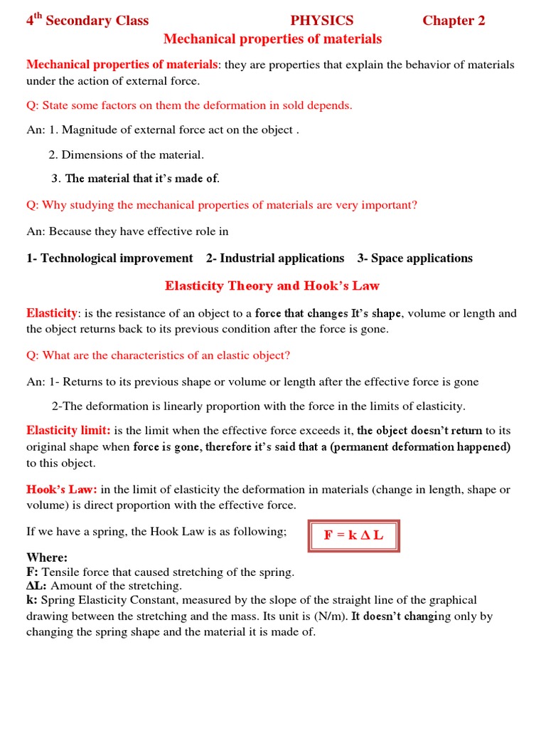 4th Chap 2 | PDF | Deformation (Engineering) | Elasticity (Physics)