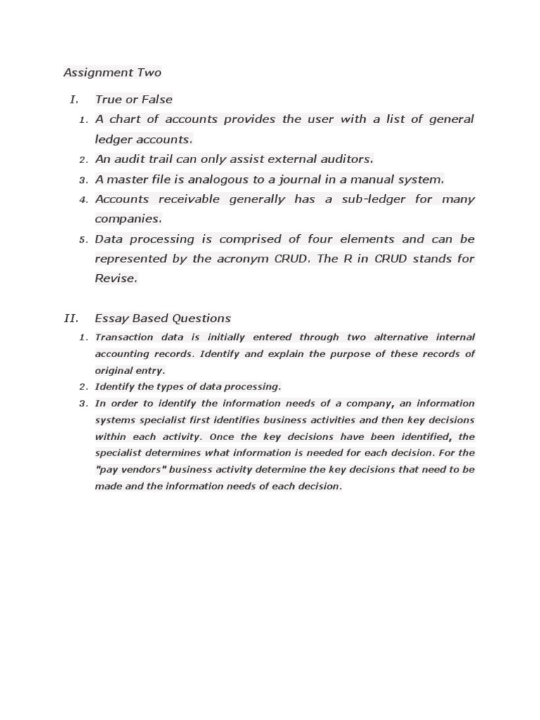 Assignment Two | PDF