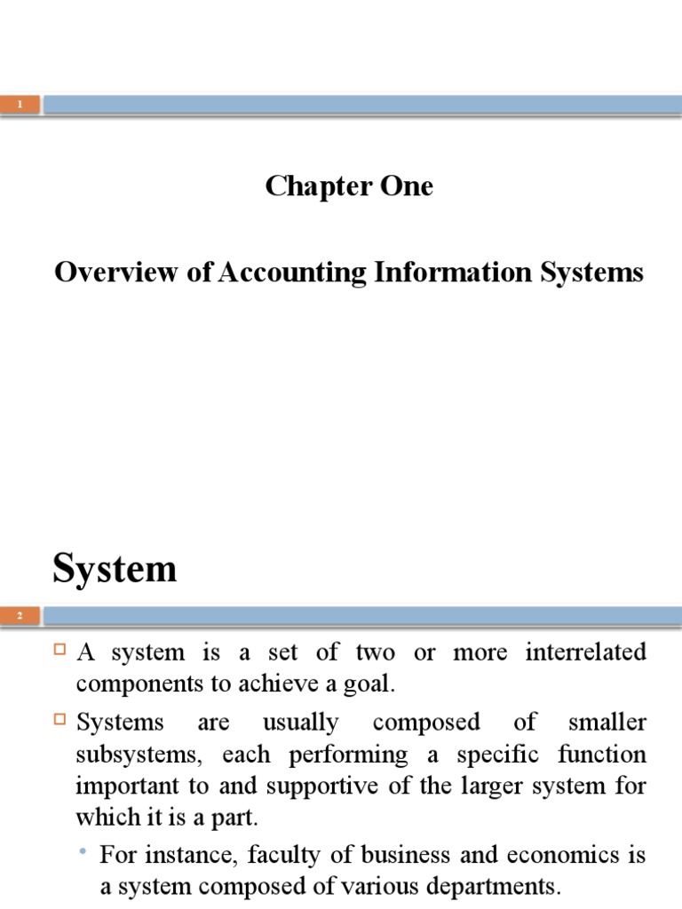 Chapter 1 | PDF | Information System | System