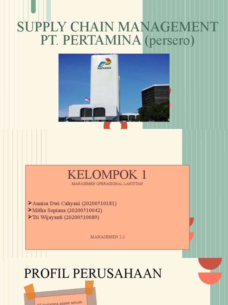 [JUDUL]: Optimizing Pertamina's Oil and Gas Supply Chain | PDF
