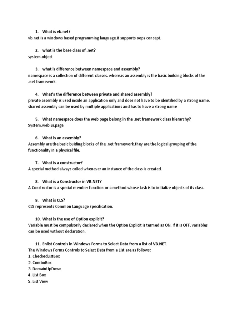Gad Ese Oral Questions | PDF | Class (Computer Programming) | Object (Computer Science)