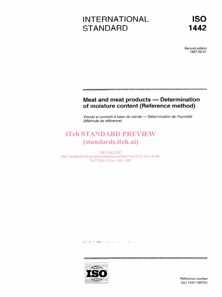 ISO-1442-1997 | PDF | International Organization For Standardization ...