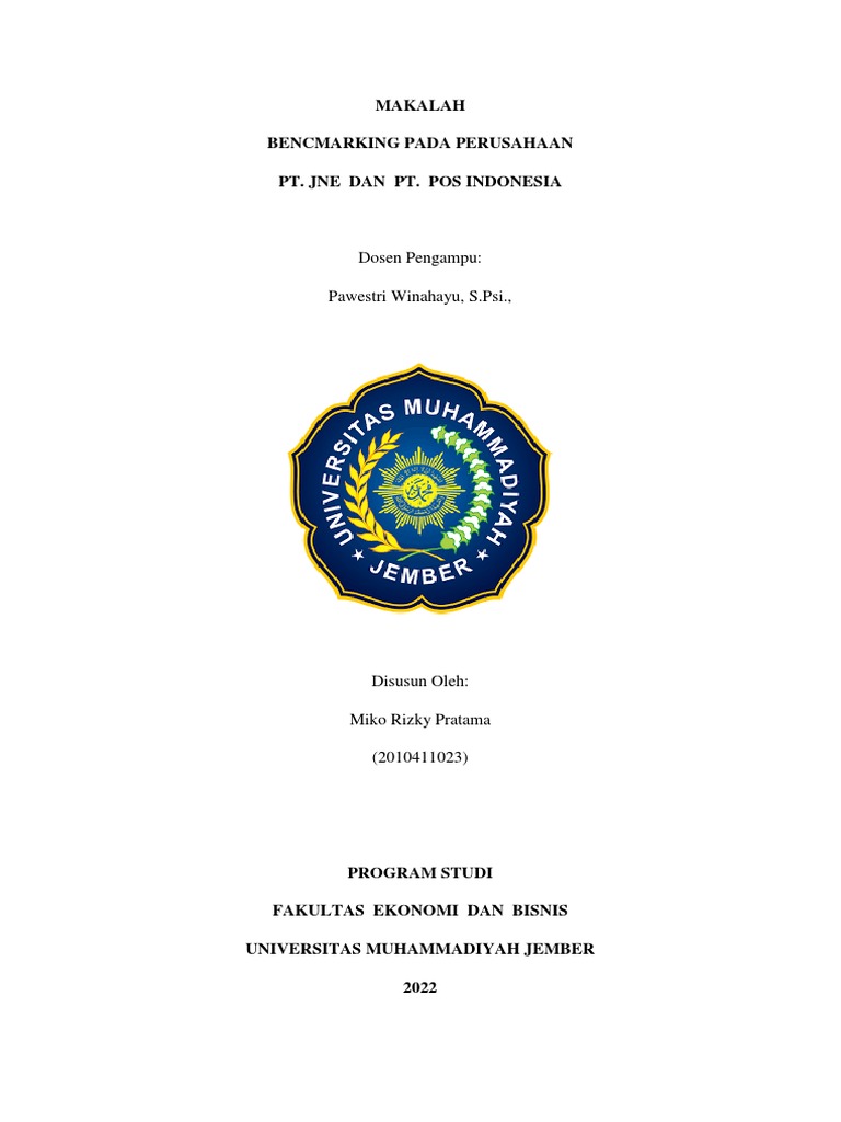 Benchmarking PT JNE vs Pos Indonesia | PDF