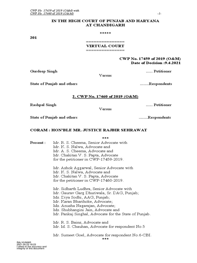 Queshing of FIR & Court Case | PDF | Police | Government