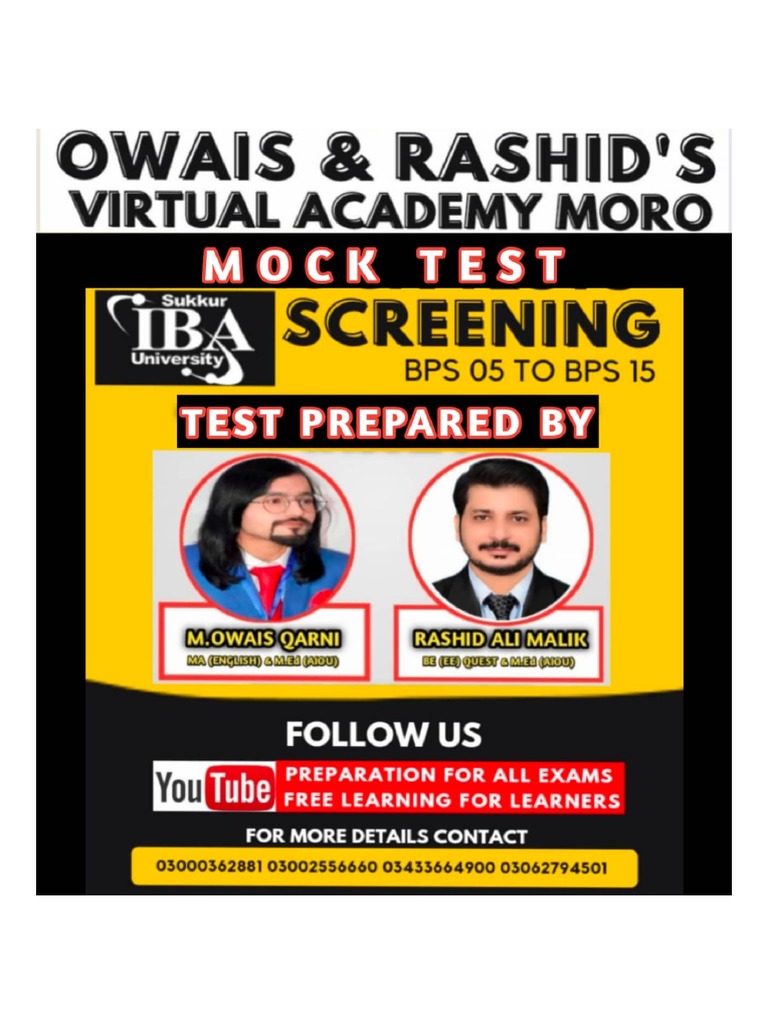 Mock Test | PDF