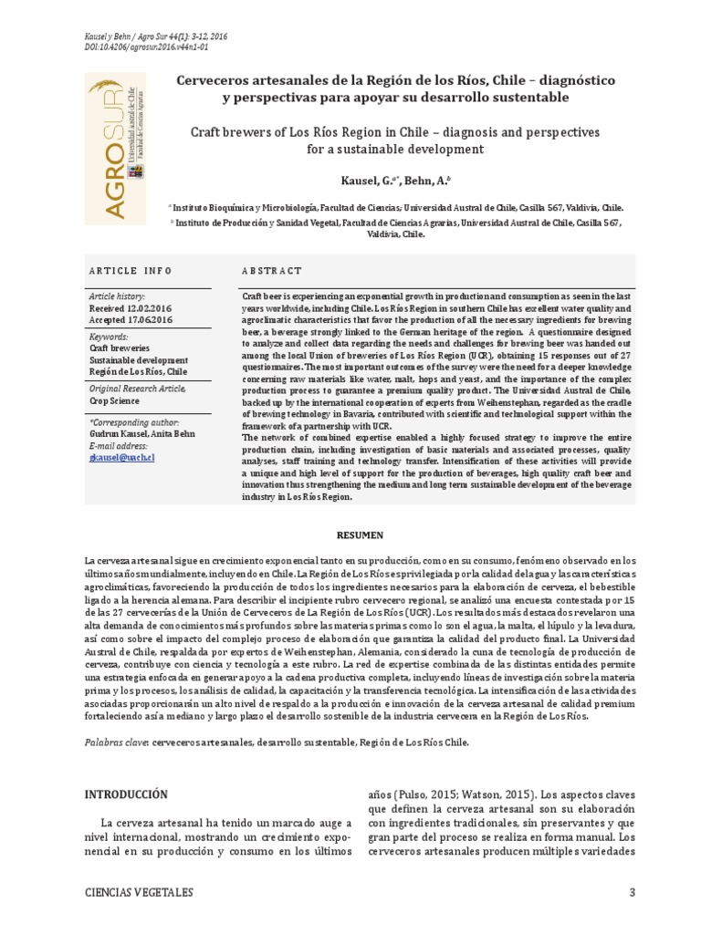 Art01 Kausel | PDF | Biotechnology Products | Alcoholic Drinks