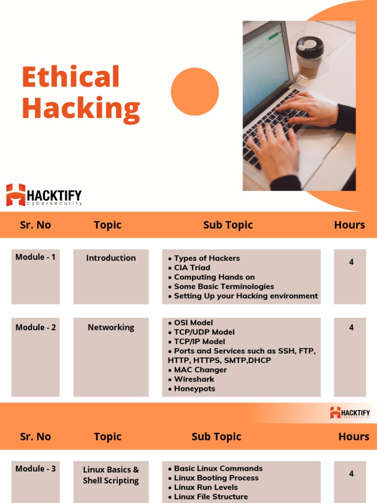 Ethical Hacking Course Overview | PDF | Denial Of Service Attack | Security Hacker