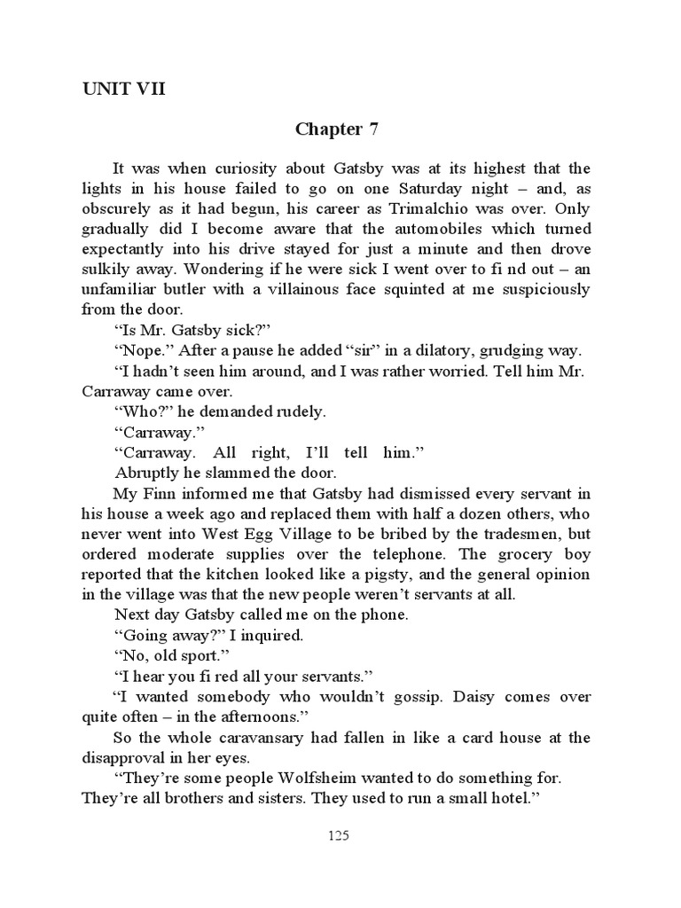 Chapter 7 HR | PDF | The Great Gatsby