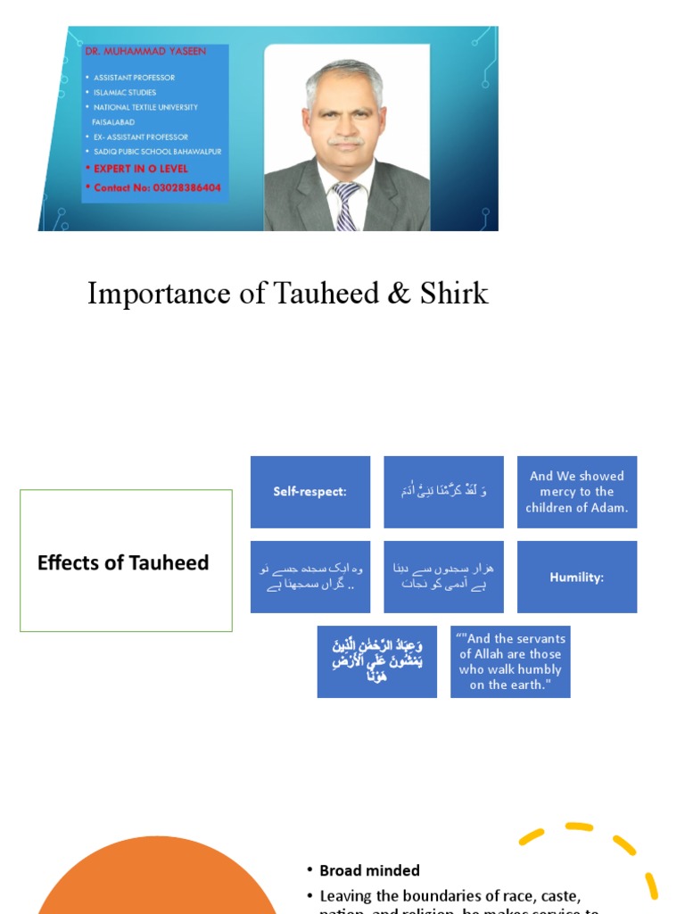 Effect of Tauheed & Shirk | PDF | Religious Belief And Doctrine ...