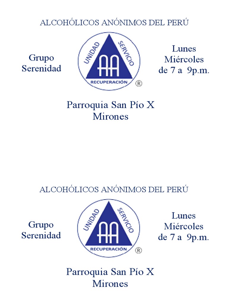 Logo Alcoholicos Anonimos | PDF