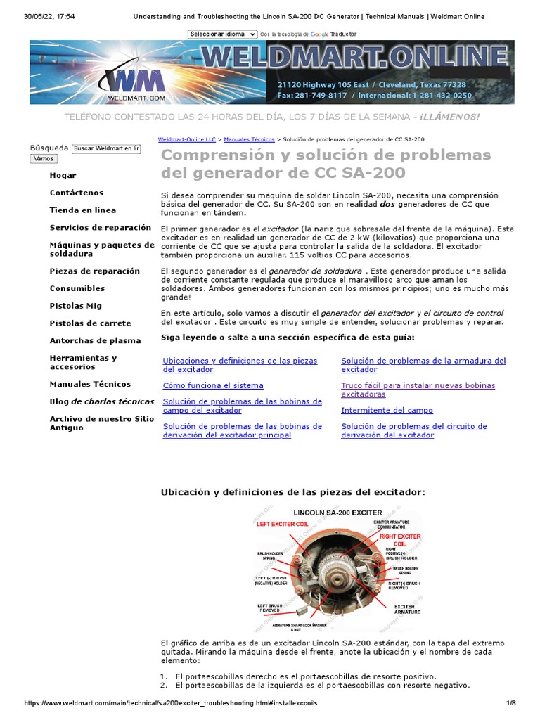 Understanding and Troubleshooting The Lincoln SA-200 DC Generator - Technical Manuals - Weldmart ...
