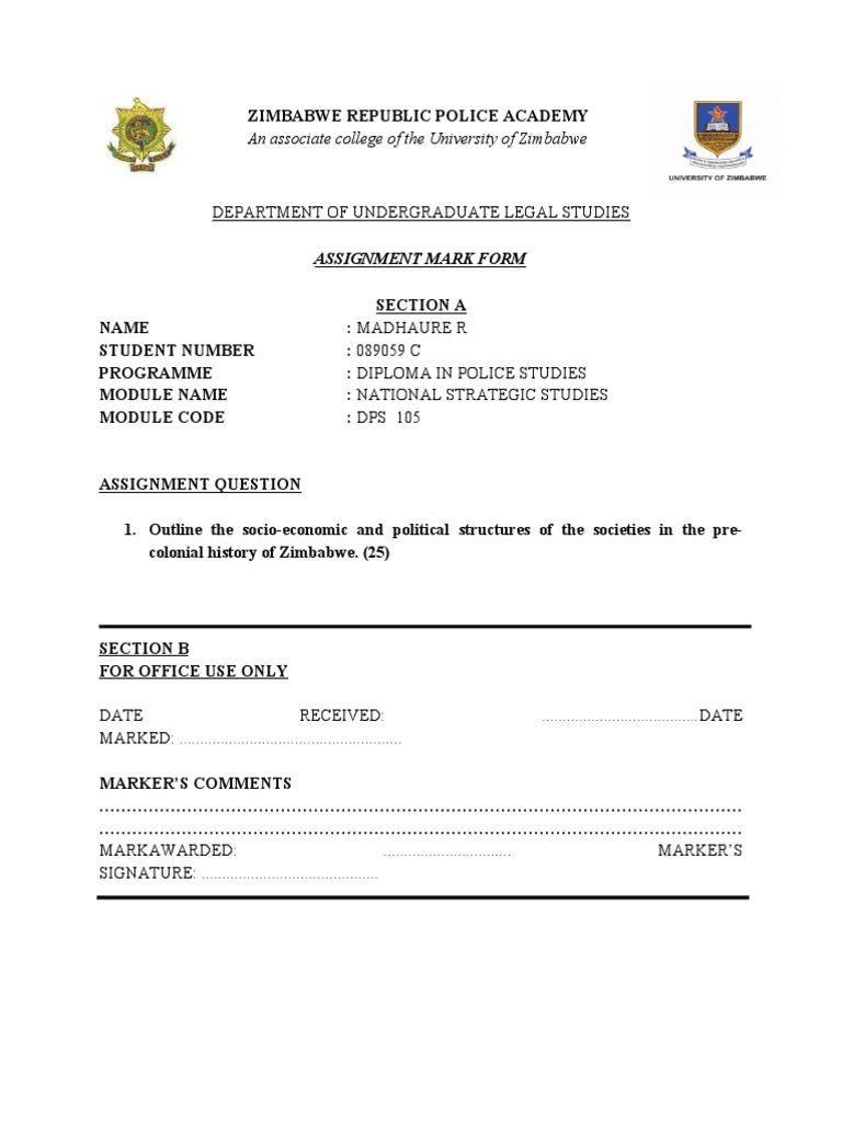 Exploring the Socio-Economic and Political Structures of Pre-Colonial ...