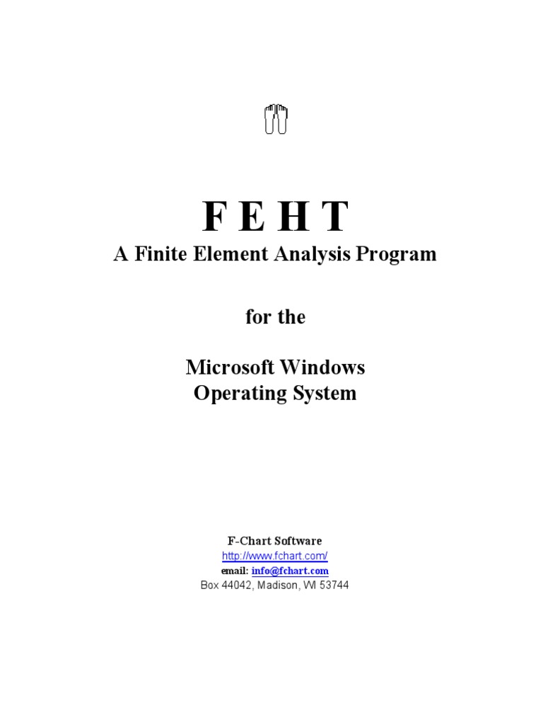 Feht Manual | PDF | Finite Element Method | Menu (Computing)