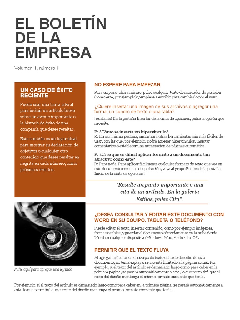 Ejemplo de Boletin de Noticias | PDF | Microsoft Word | Hipervínculo