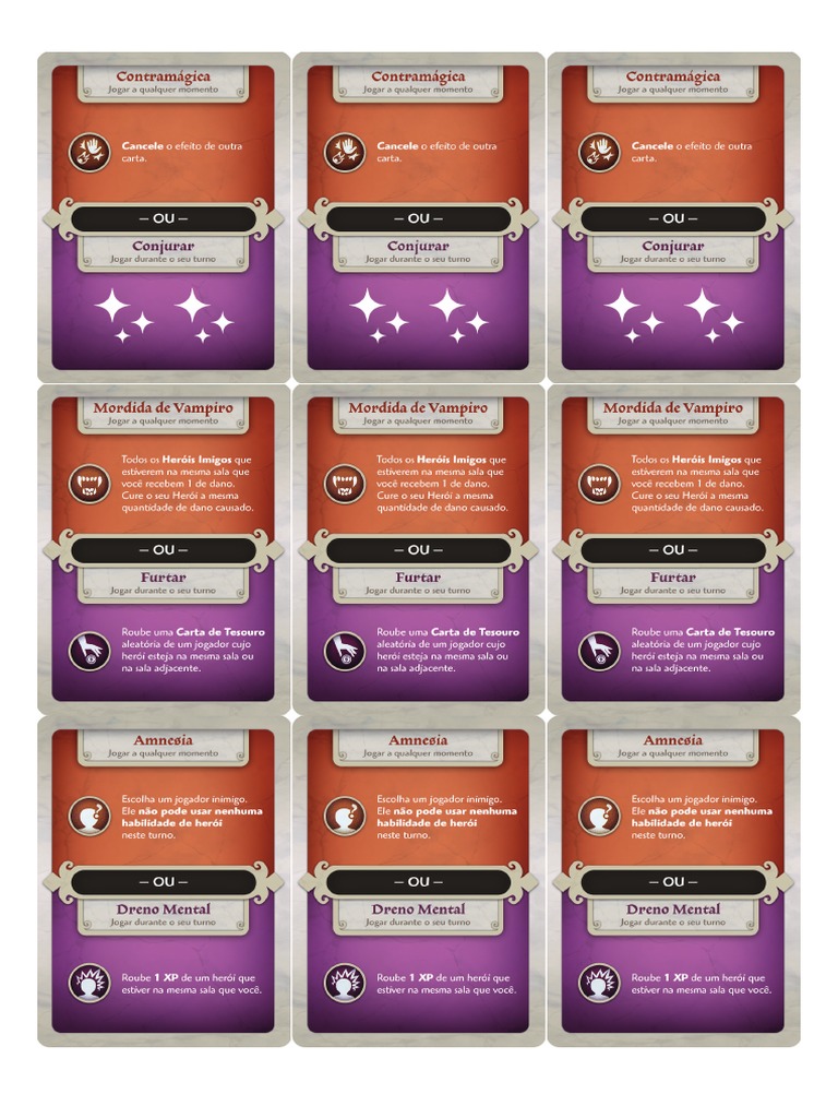 Masmorra Dungeons o Cartas Traduzidas PT BR A4 152569 | PDF