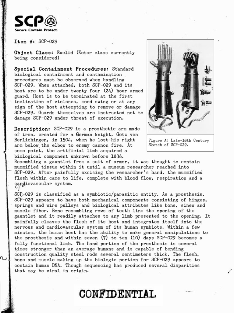 SCP 029 | PDF | Prosthesis