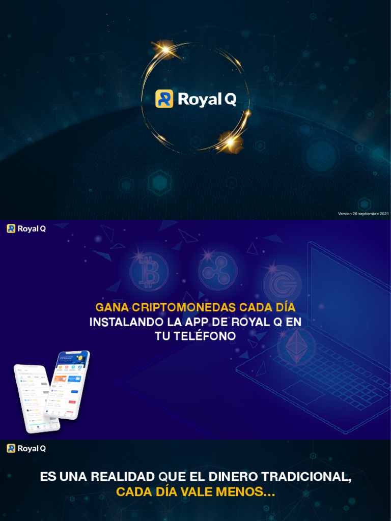 Presentacion Royal Q | PDF | Aplicación movil | Criptomoneda
