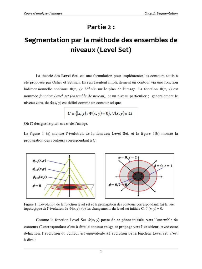 Segmentation par Méthode Level Set | PDF | Fonction (Mathématiques ...