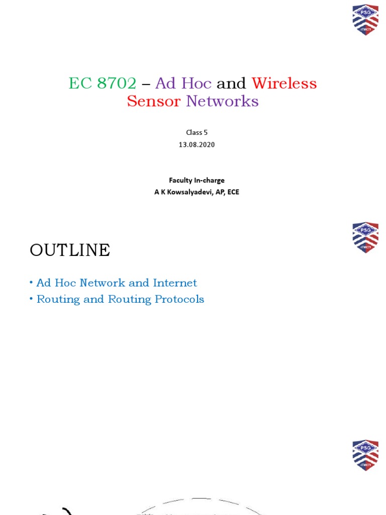 Class 5 - Classifications of Routing Protocols | PDF | Routing | Wireless Ad Hoc Network
