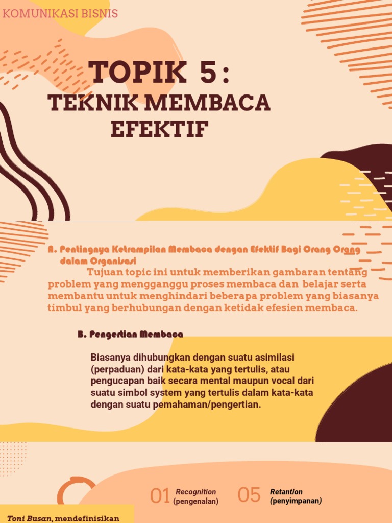 TOPIK 5, TEKNIK MEMBACA EFEKTIF | PDF | Karier & Perkembangan