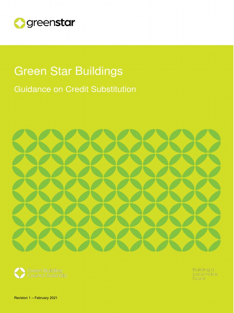 Green Star Buildings-Guidance On Credit Substitution r1 | PDF | Energy ...