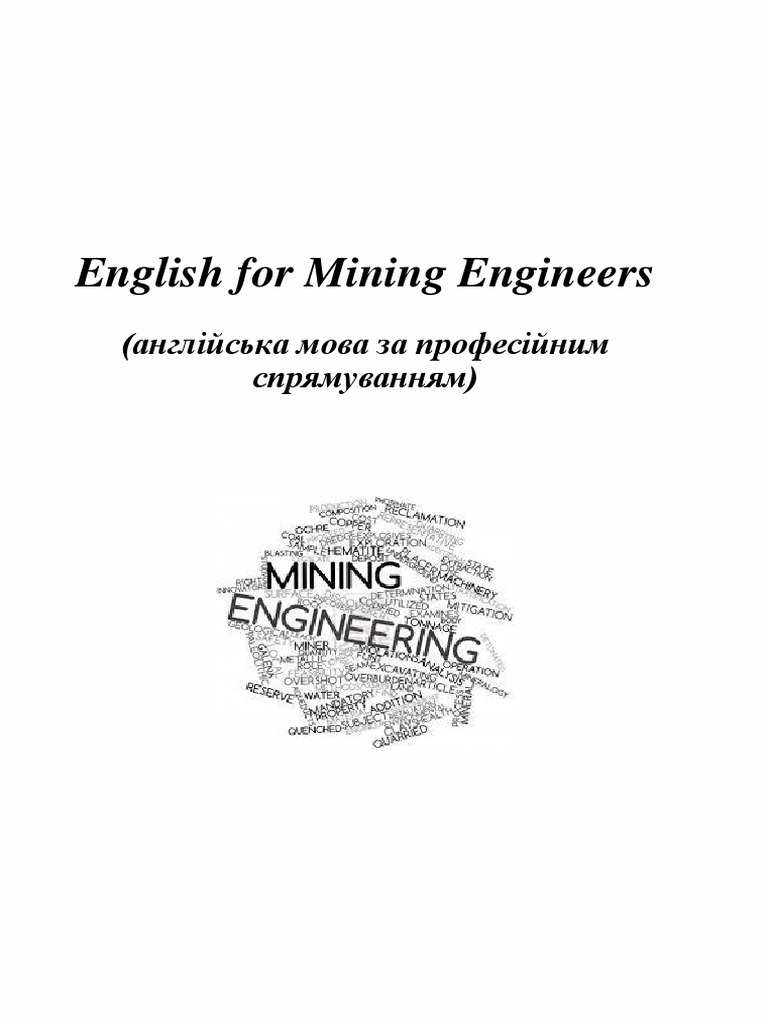 English For Mining Engineers1 | PDF