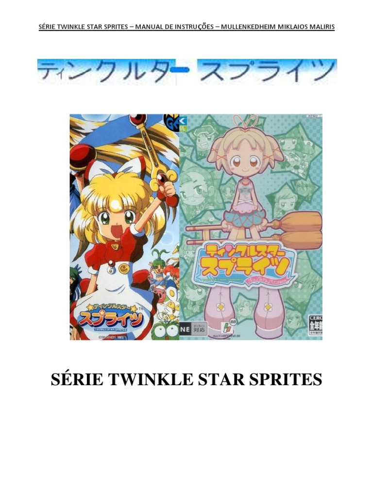 Twinkle Star Sprites - Manual de Instruções | PDF | Nintendo | Videogames