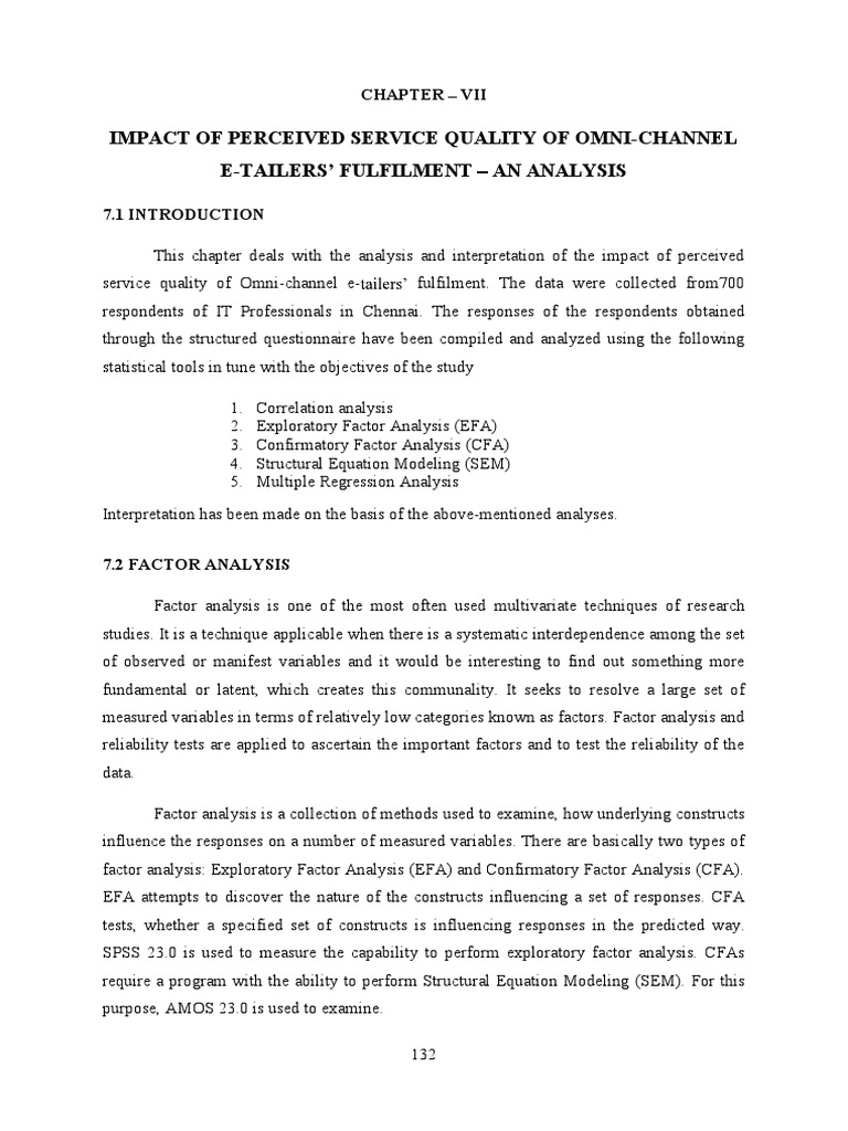 Impact of Perceived Service Quality of Omni-Channel E-Tailers Fulfilment An Analysis | PDF ...