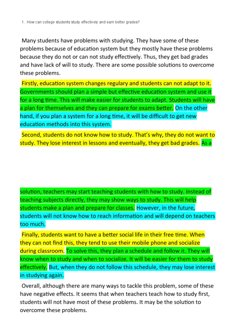 Problem - Solution Essay | PDF