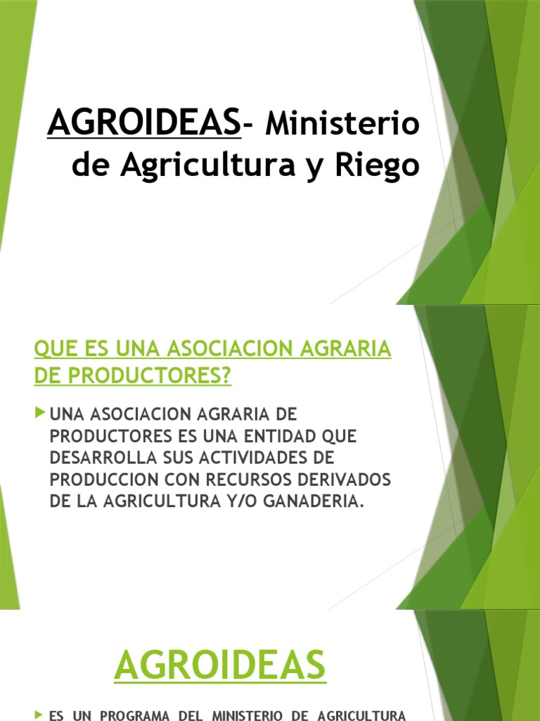 Power Point Agroideas | PDF | Agricultura | Cooperativa