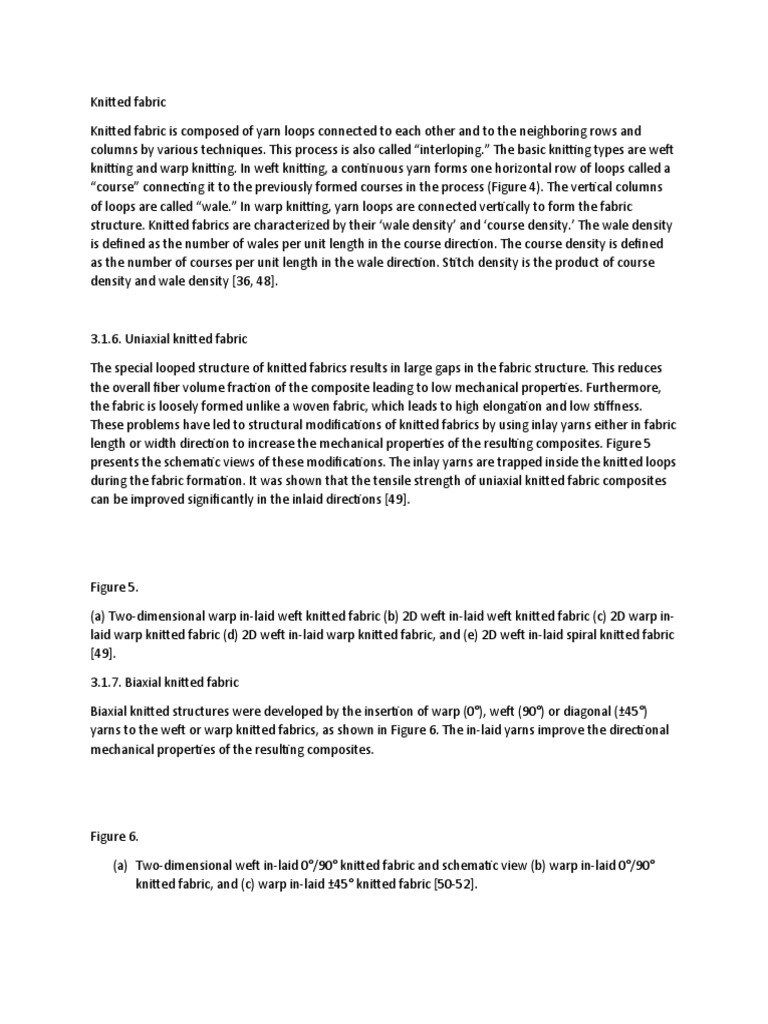 Special Knitting Structure | PDF | Knitting | Textiles