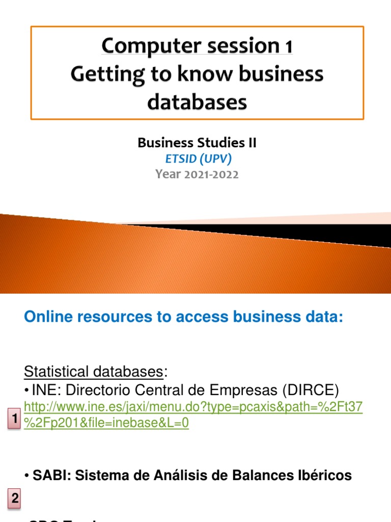 p1 Sabi Dirce Presentation Eng | PDF | Databases | Economies