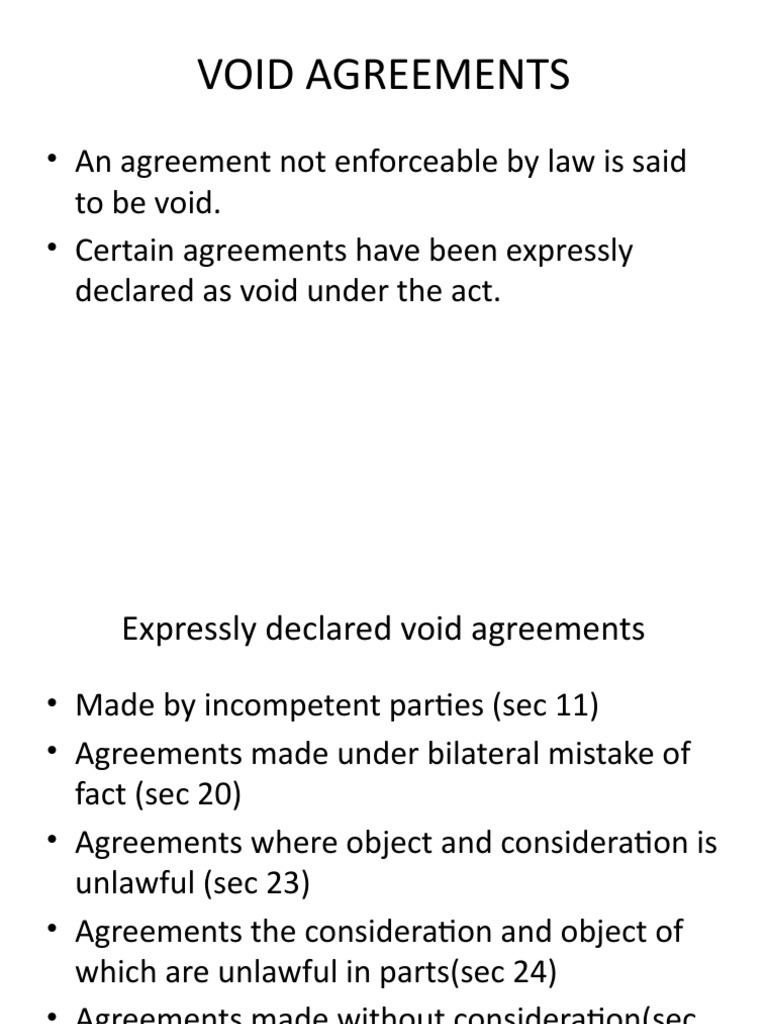 Void Agreements | PDF | Indemnity | Insurance