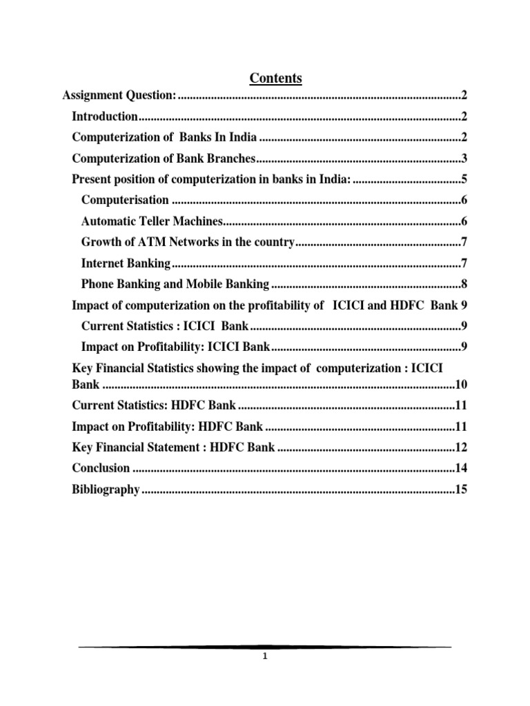 Impact of Computerization On The Profita | PDF | Banks | Online Banking