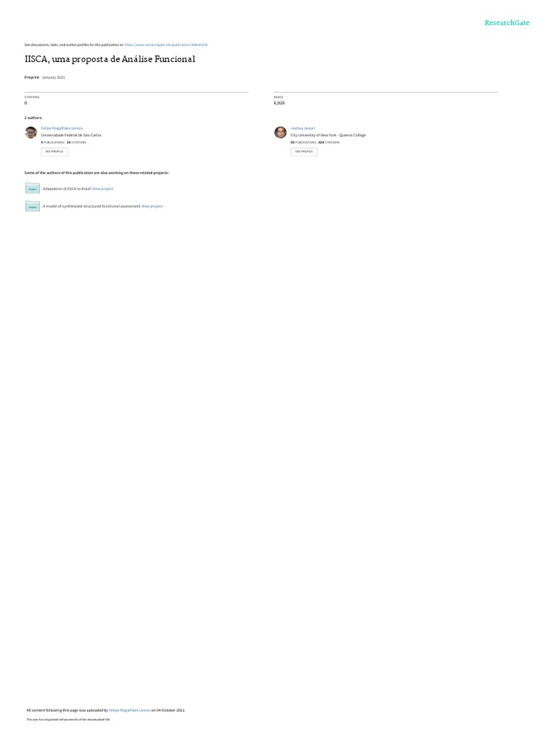 IISCA: Uma proposta de análise funcional eficiente | PDF | Behaviorism ...