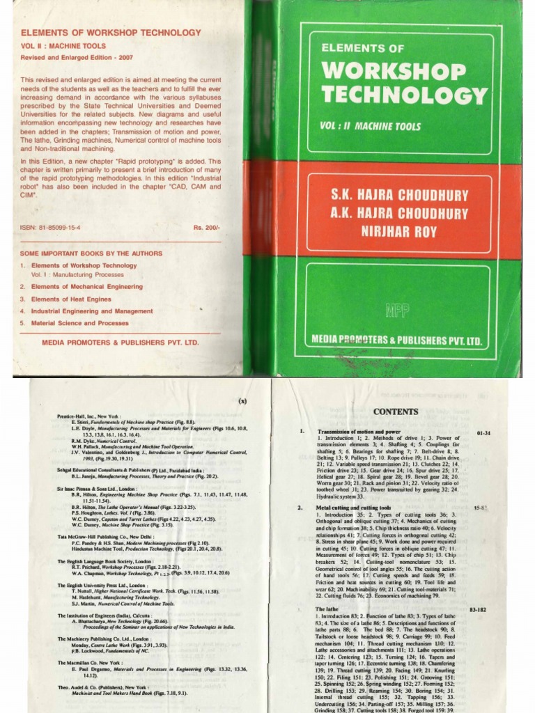 Elements of Workshop Technology: U J I I I | PDF | Grinding (Abrasive ...