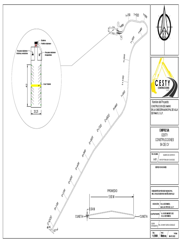 Construcción de Camino en Villa de Ramos | PDF