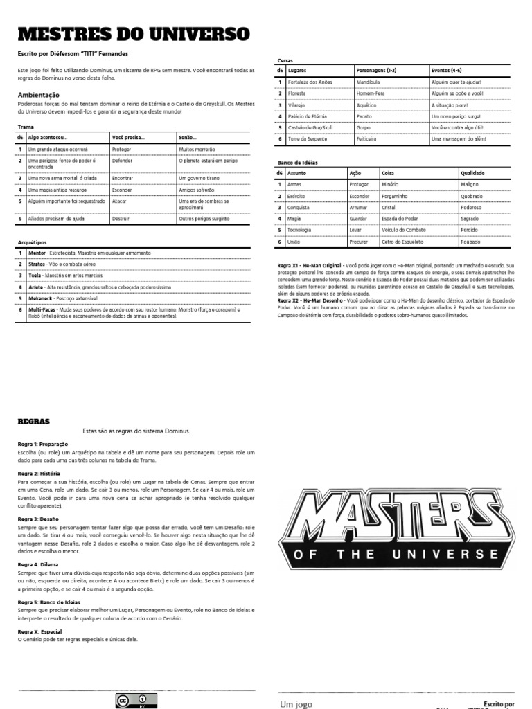 DOMINUS - Mestres Do Universo (He-Man) | PDF