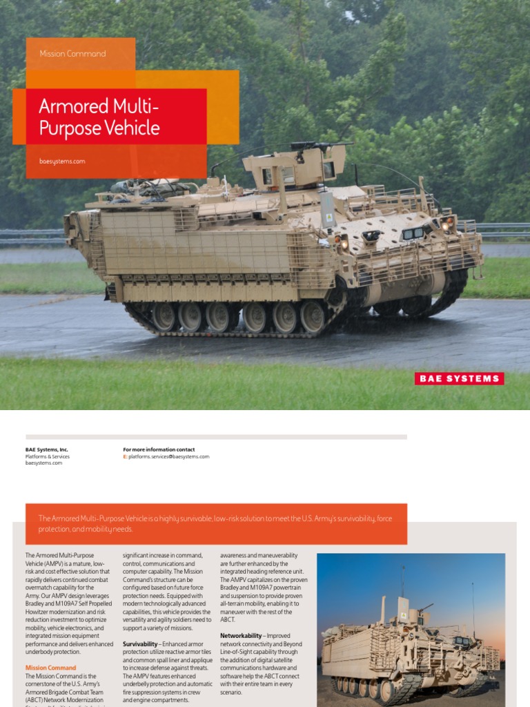 Armored Multi-Purpose Vehicle: Mission Command | PDF | Military Science ...