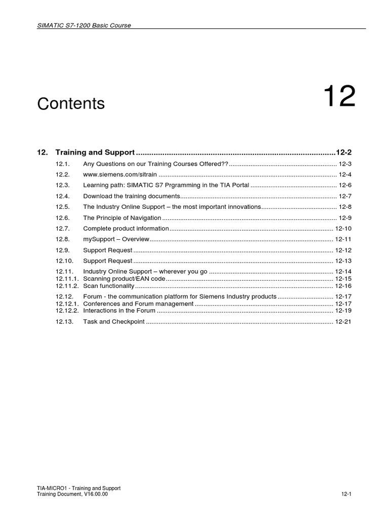 SIMATIC S7-1200 Training Guide | PDF | Internet Forum | Tag (Metadata)