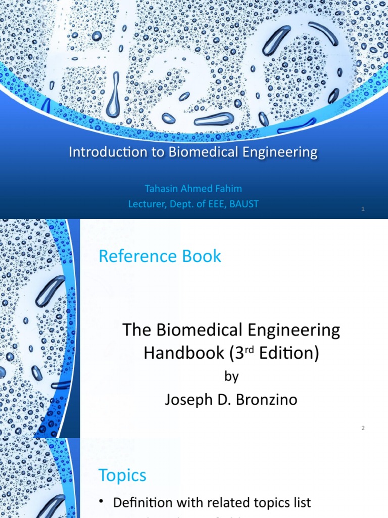 Overview of Biomedical Engineering | PDF | Biomedical Engineering | Engineering