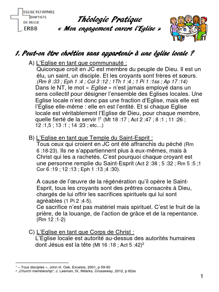 12.mon - Engagement Dans Leglise JBDM | PDF | Église chrétienne | Jésus
