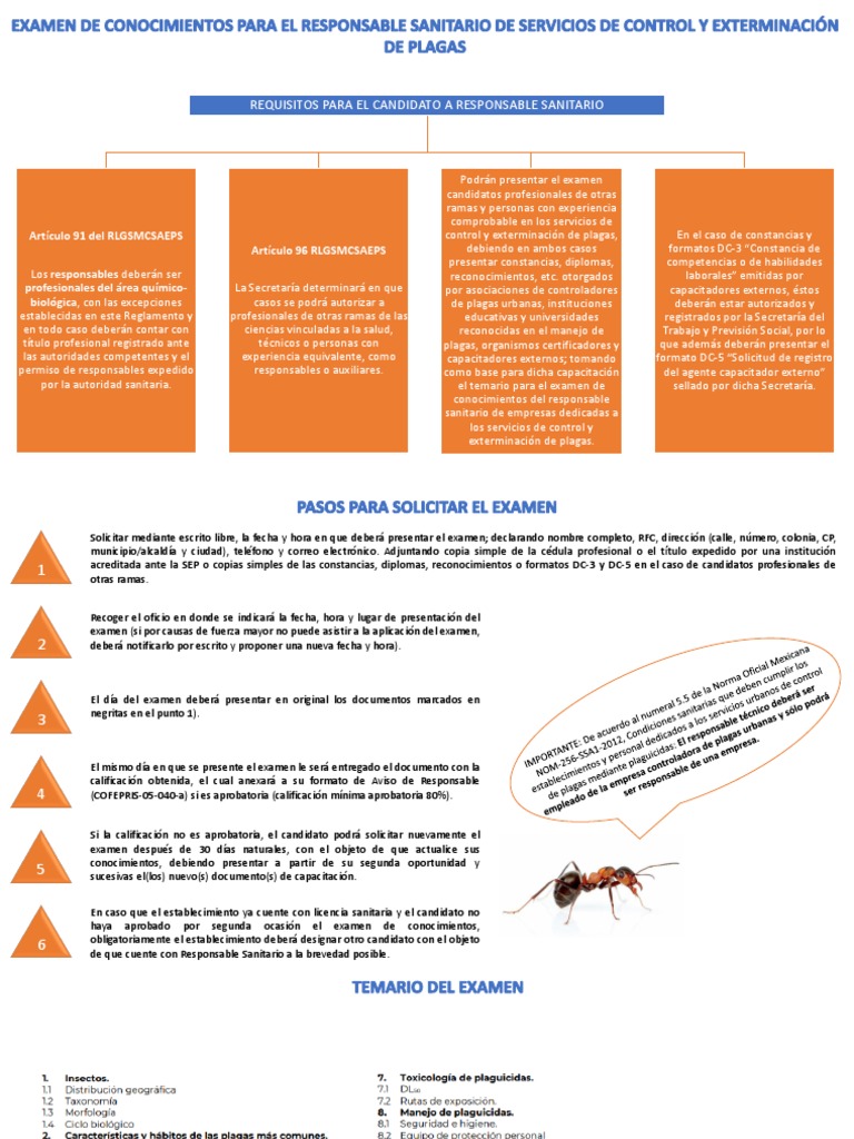 Examen Control y Exterminación de Plagas | PDF