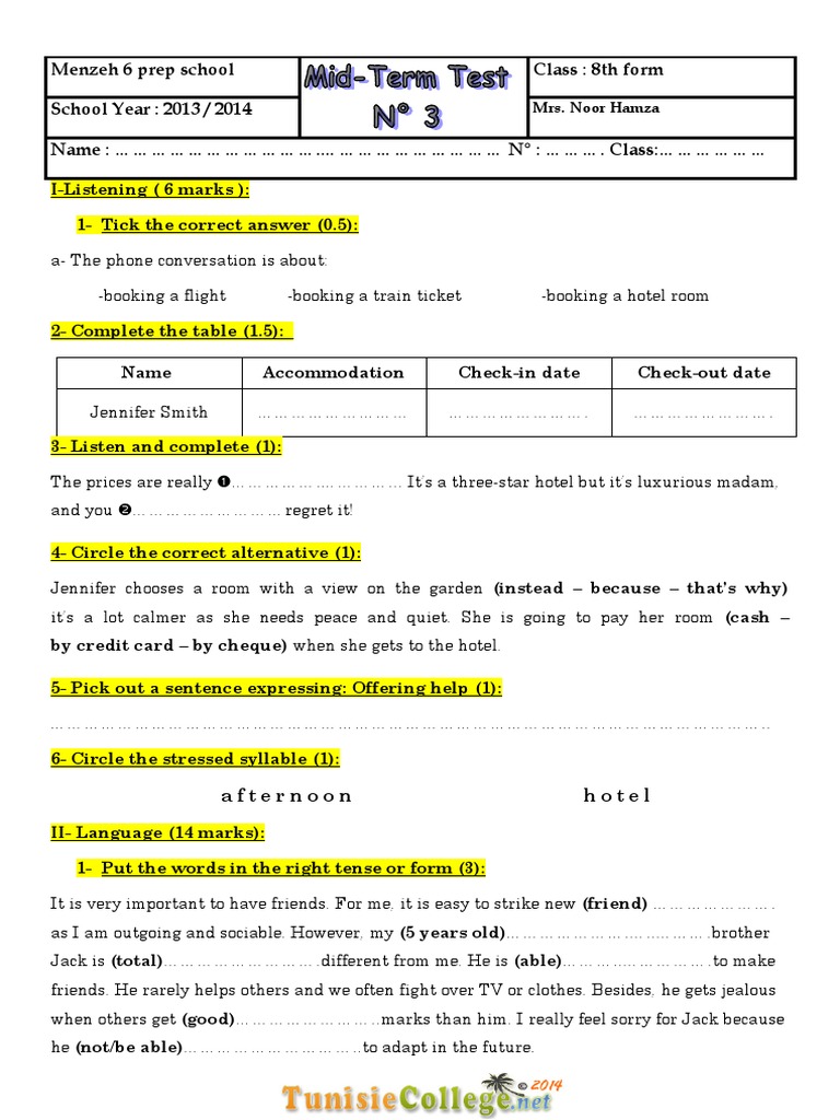 devoir-de-contr-le-n-3-anglais-8-me-2013-2014-mme-noor-hamza