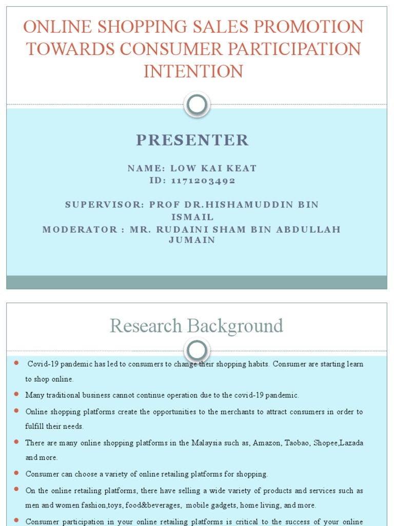 Lowkaikeat - Online Shopping Sales Promotion Towards Consumer ...