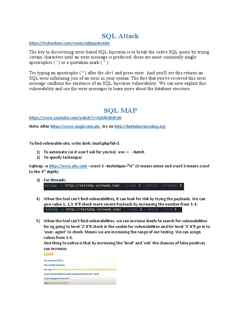 SQLMAP | PDF | Cyberspace | Computing